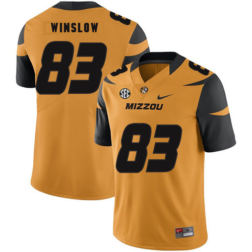 Missouri Tigers 83 Kellen Winslow Gold Nike College Football Jersey on ...