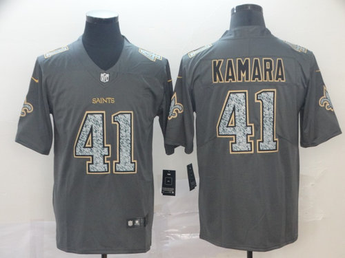 Nike Saints 41 Alvin Kamara Gray Camo Vapor Untouchable Limited Jersey on sale,for Cheap ...