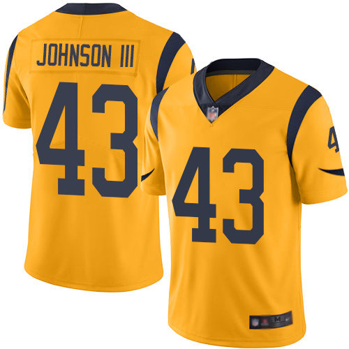 Rams #43 John Johnson III White Men's Stitched Football Vapor ...