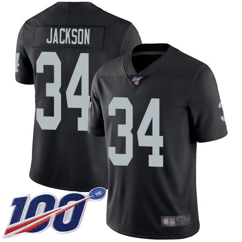 Nike Raiders #34 Bo Jackson Silver Men's Stitched NFL Limited Inverted ...