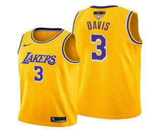 Men's Los Angeles Lakers #3 Anthony Davis 2020 Purple Finals Stitched ...