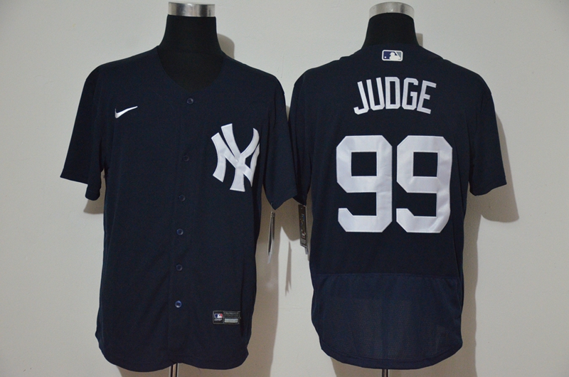 Men's New York Yankees #99 Aaron Judge Black Stitched MLB Flex Base ...