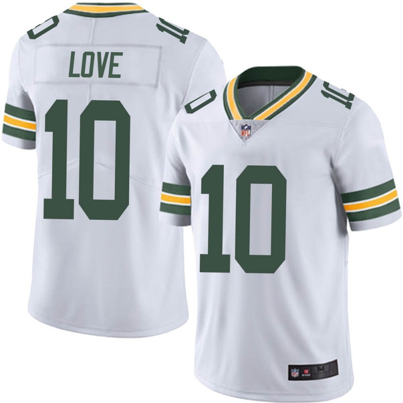 Men's Green Bay Packers #10 Jordan Love Green Limited 2017 Salute to ...