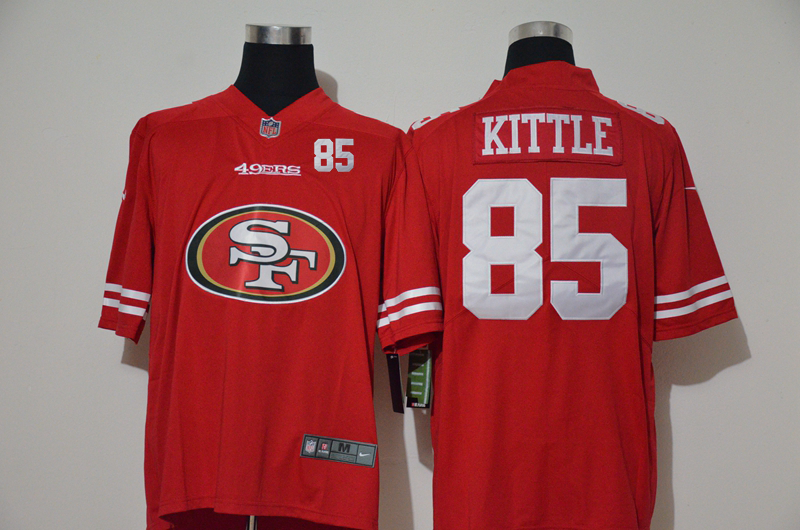 Men's San Francisco 49ers #85 George Kittle Red Player Portrait Edition ...