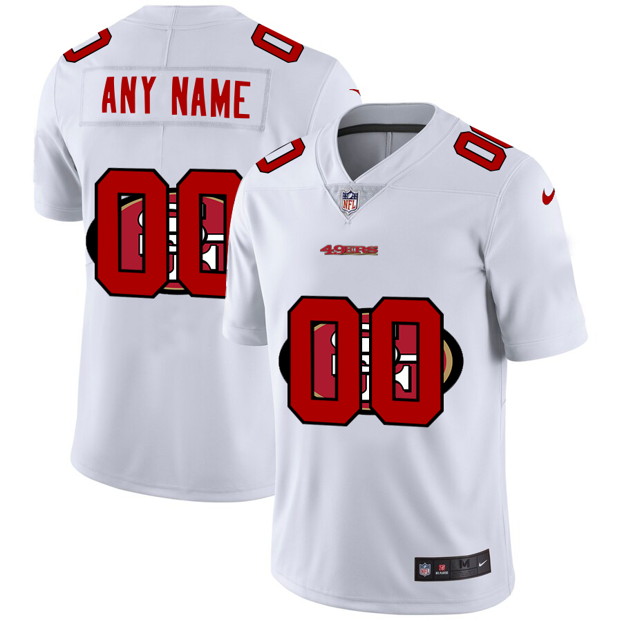 Nike San Francisco 49ers Customized White Team Big Logo Vapor ...