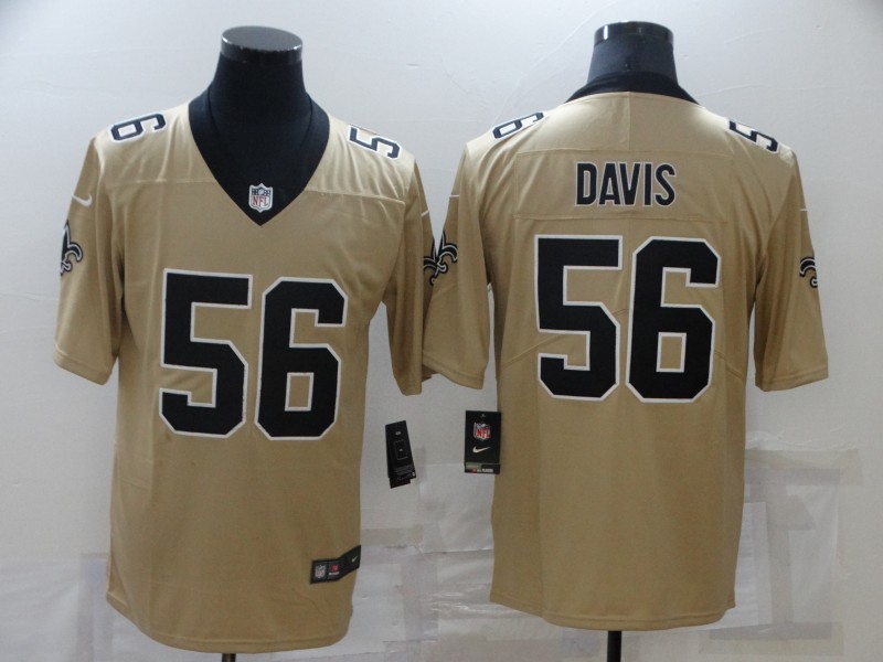 Men's New Orleans Saints #94 Cameron Jordan Gold 2019 Inverted Legend Stitched NFL Nike Limited ...