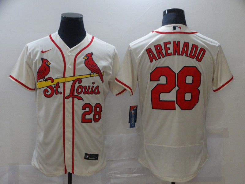 Men St.Louis Cardinals 28 Arenado Cream Elite Nike MLB Jerseys on sale ...