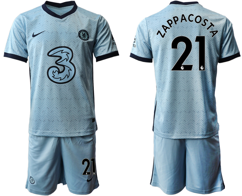 Men 2020-2021 club Chelsea away Light blue 21 Soccer Jerseys on sale ...