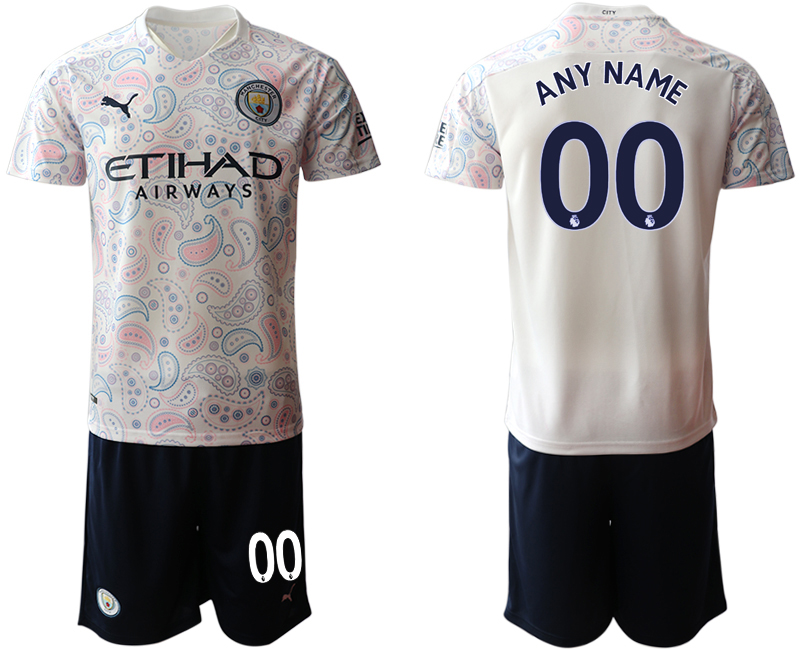 Men 2020-2021 club Manchester City away customized black Soccer Jerseys ...