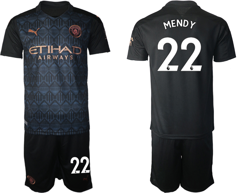 Men 2020-2021 club Manchester City away 26 black Soccer Jerseys on sale ...