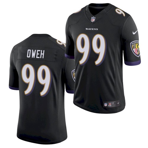 Men's Baltimore Ravens #99 Odafe Oweh Black 2021 Limited Football ...