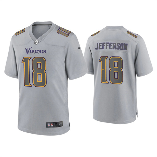 Men's Minnesota Vikings #18 Justin Jefferson White Golden Edition ...