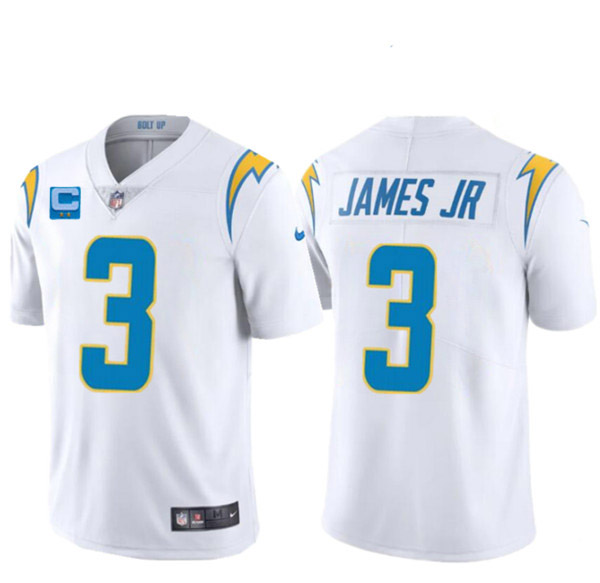 Men's Los Angeles Chargers 2022 #3 Derwin James Jr. Blue With 2-star C ...