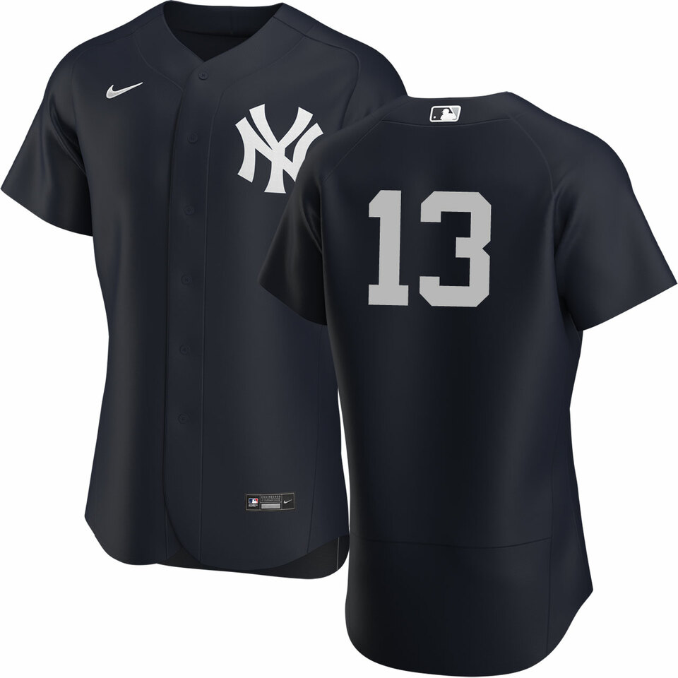 New York Yankees #13 Joey Gallo Men's Nike White Home MLB Jersey - No ...