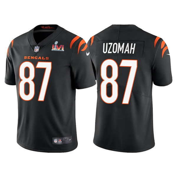 Men's Cincinnati Bengals #87 C.J. Uzomah 2022 Black Super Bowl LVI ...