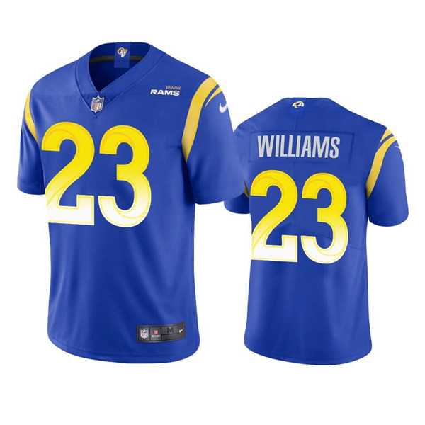 Men's Los Angeles Rams #23 Kyren Williams Royal Vapor Untouchable ...