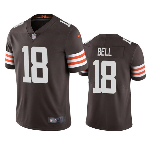 Men's Cleveland Browns #18 David Bell White Vapor Untouchable Limited ...