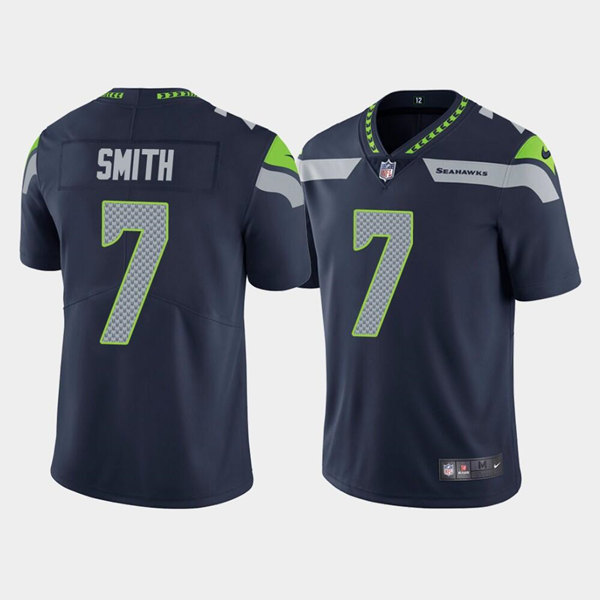 Men's Seattle Seahawks #7 Geno Smith Navy Vapor Untouchable Limited ...
