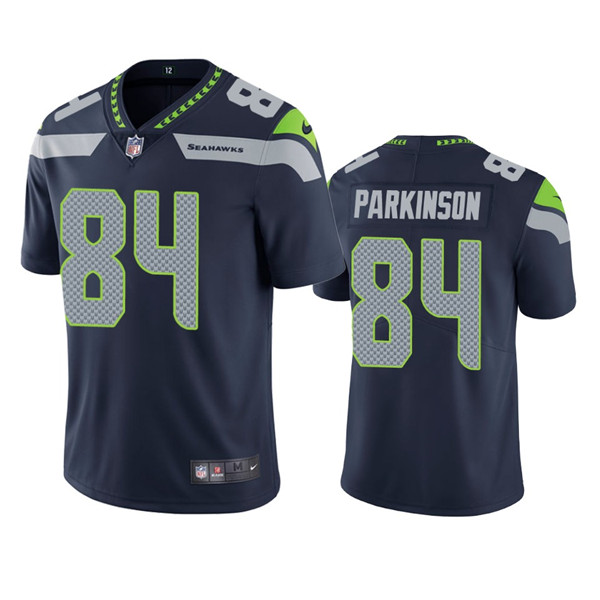 Men's Seattle Seahawks #84 Colby Parkinson Navy Vapor Untouchable ...