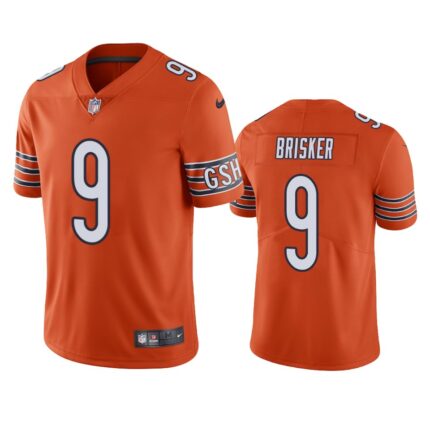 Men's Chicago Bears #9 Jaquan Brisker Orange Vapor untouchable Limited ...