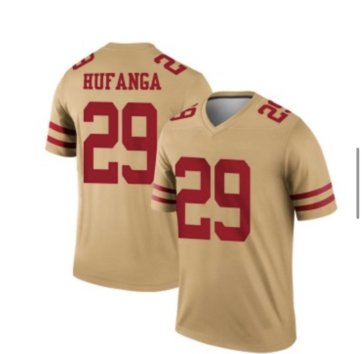 Men's San Francisco 49ers #29 Talanoa Hufanga 2021 Olive Salute To ...