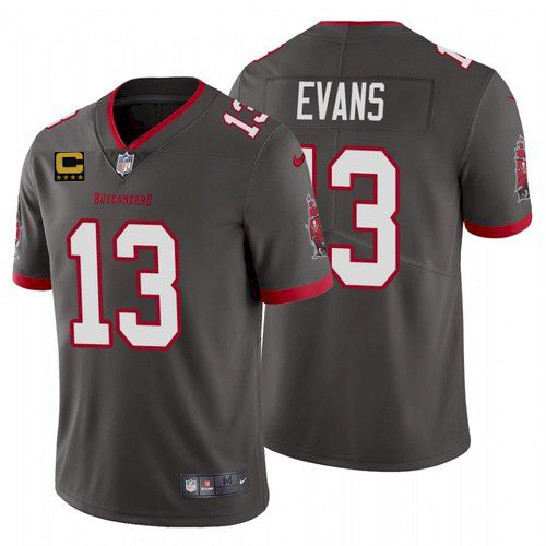 Men's Tampa Bay Buccaneers 2022 #13 Mike Evans Red With 4-star C Patch ...