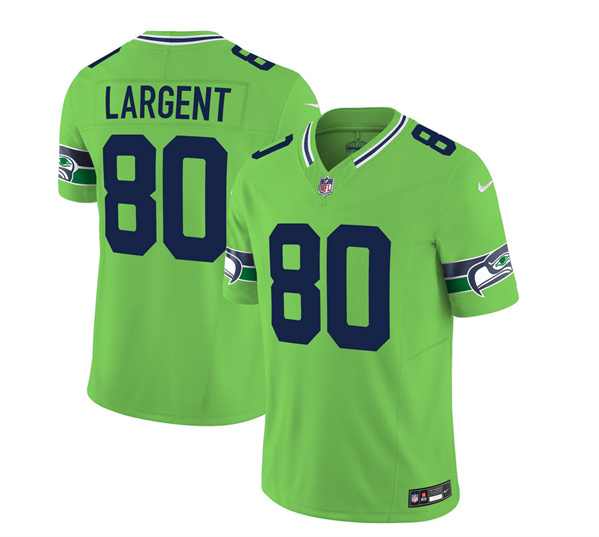 Men's Seattle Seahawks #80 Steve Largent 2023 F.U.S.E. Green Limited ...