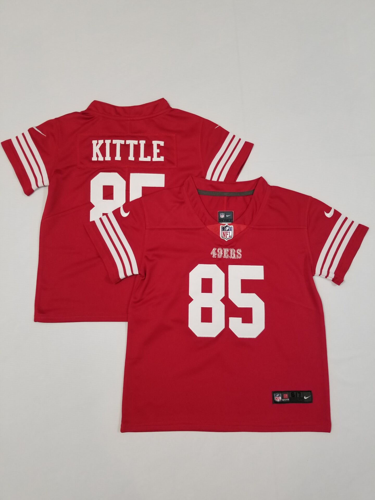 Toddler San Francisco 49ers #85 George Kittle Limited Red Vapor ...