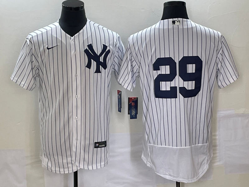 Men's New York Yankees #29 Gio Urshela White No Name Flex Base Stitched ...