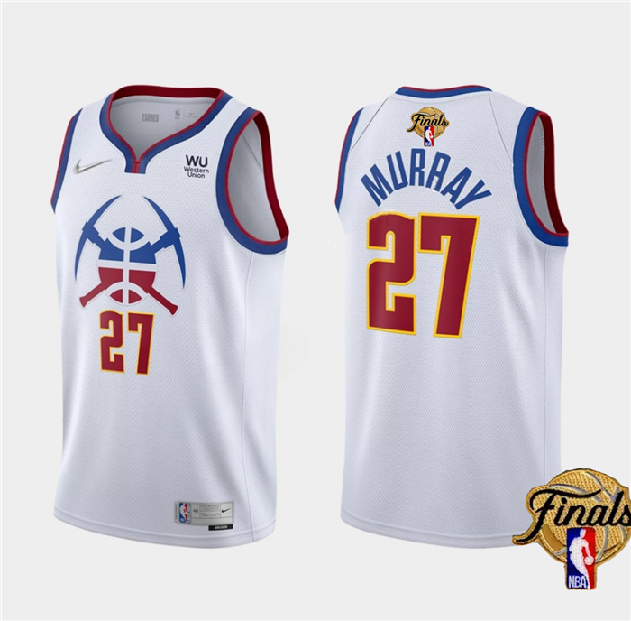 Men's Denver Nuggets #27 Jamal Murray Black 2023 Finals City Edition ...