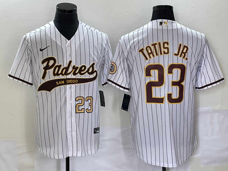 Men's San Diego Padres #23 Fernando Tatis Jr Number White NEW 2023 Cool ...