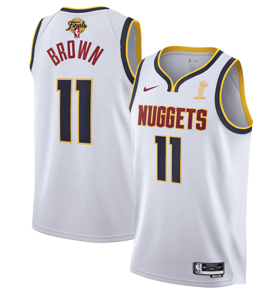 Men's Denver Nuggets #27 Jamal Murray White 2023 Finals Association ...