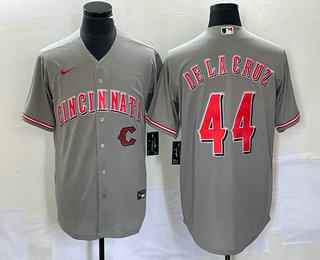 Men's Cincinnati Reds #44 Elly De La Cruz Black 2023 City Connect Flex ...