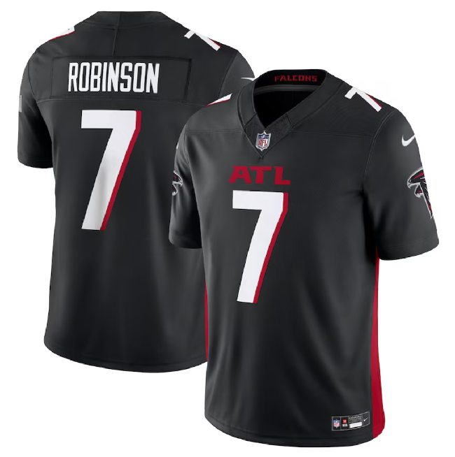 Men's Atlanta Falcons #7 Bijan Robinson Black 2023 F.U.S.E. Vapor ...