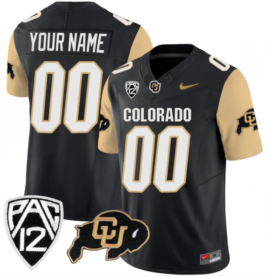 Men's Colorado Buffaloes Active Player Custom Black Brown 2024 F.U.S.E ...
