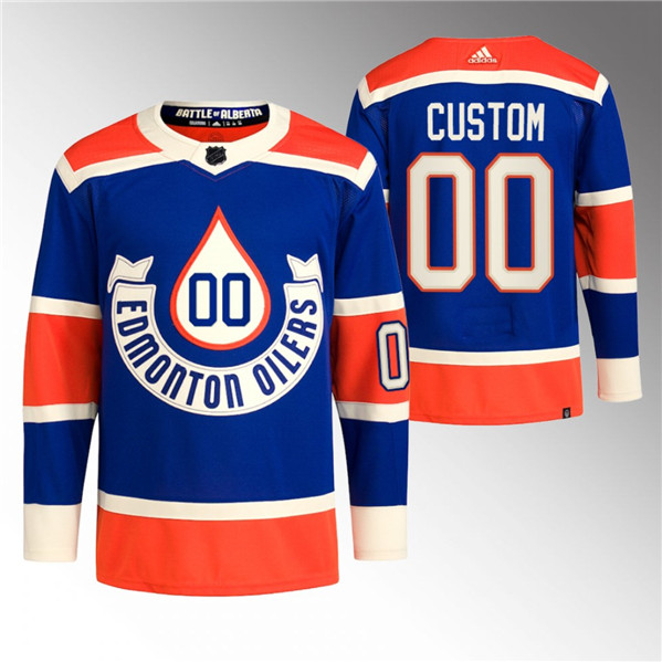 Men's Edmonton Oilers Custom 2023 Royal Heritage Classic Primegreen Stitched Jersey on sale,for ...