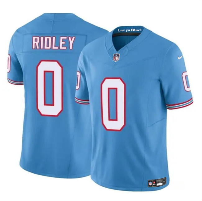 Men's Tennessee Titans #0 Calvin Ridley Blue 2023 F.U.S.E. Throwback ...