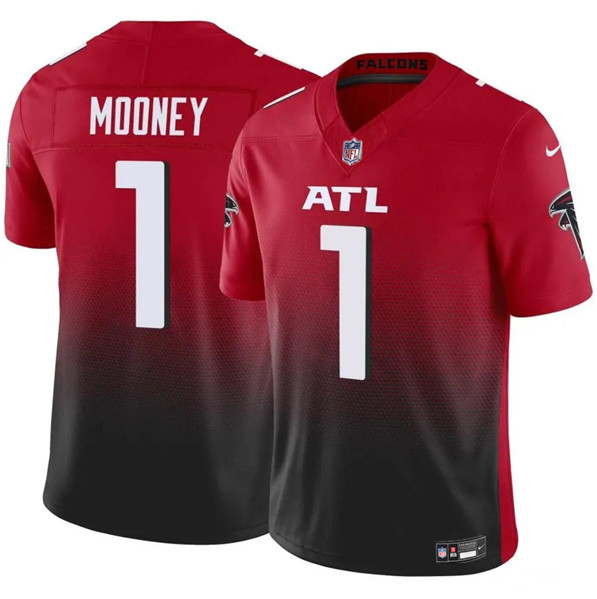Men's Atlanta Falcons #1 Darnell Mooney Red 2024 F.U.S.E. Vapor ...