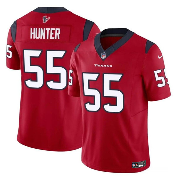Men's Houston Texans #55 Danielle Hunter Red 2024 F.U.S.E Vapor ...