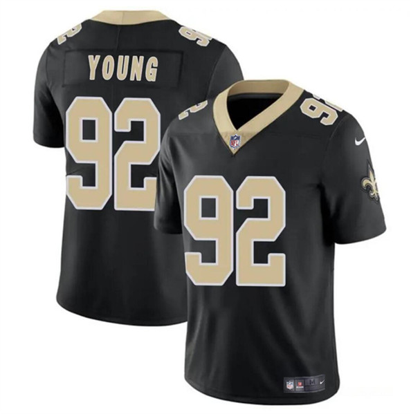 Men's New Orleans Saints #92 Chase Young Black Vapor Limited Football Stitched Jersey on sale ...