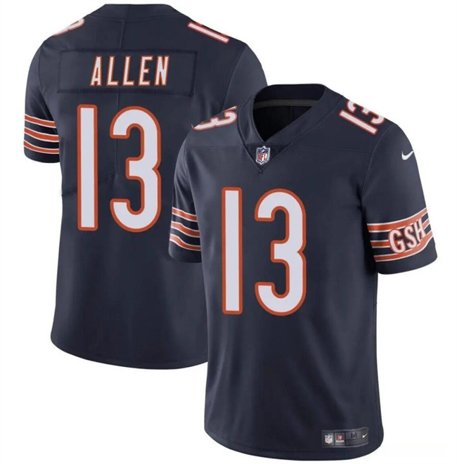 Men's Chicago Bears #13 Keenan Allen White Vapor Football Stitched ...