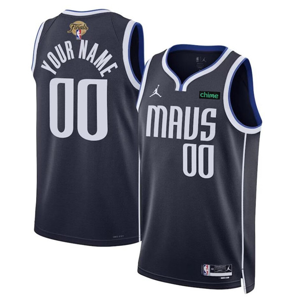 Men's Dallas Mavericks Active Player Custom Navy 2024 Finals Statement ...