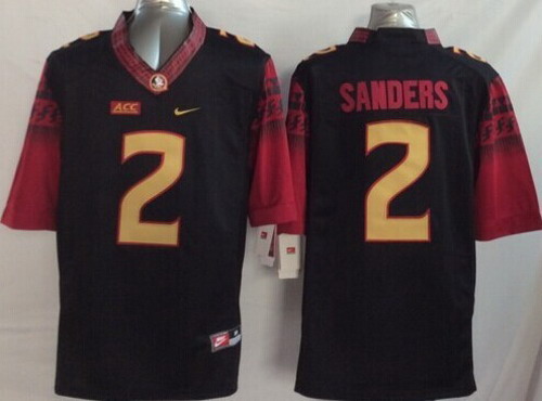 Florida State Seminoles #2 Deion Sanders 2014 Black Limited Jersey on ...