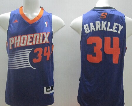 Phoenix Suns #34 Charles Barkley Revolution 30 Swingman Purple Jersey ...