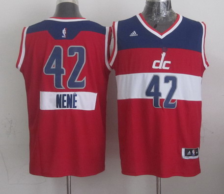 Washington Wizards #42 Nene Hilario Revolution 30 Swingman 2014 ...