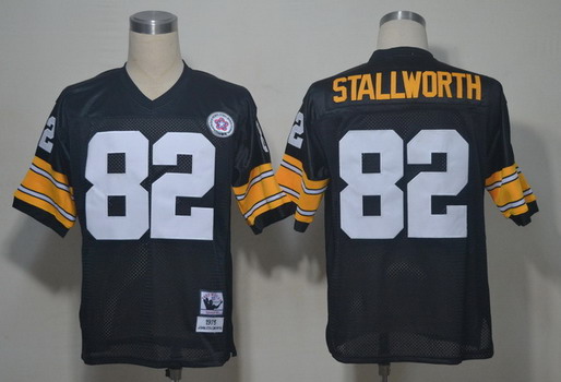 Pittsburgh Steelers #82 John Stallworth Black Throwback Jersey on sale ...