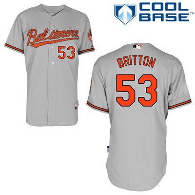 Men's Baltimore Orioles #53 Zach Britton Gray Jersey on sale,for Cheap ...