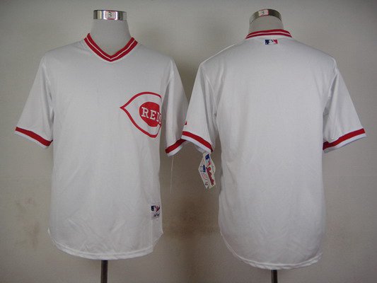 Men's Cincinnati Reds Customized 1990 White Pullover Jersey on sale,for ...