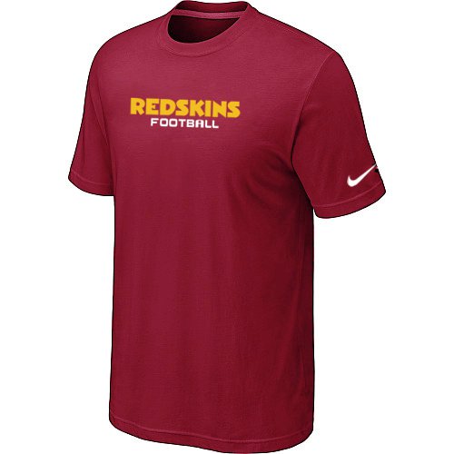 Nike Washington Redskins Sideline Legend Authentic Font T-Shirt Red on ...